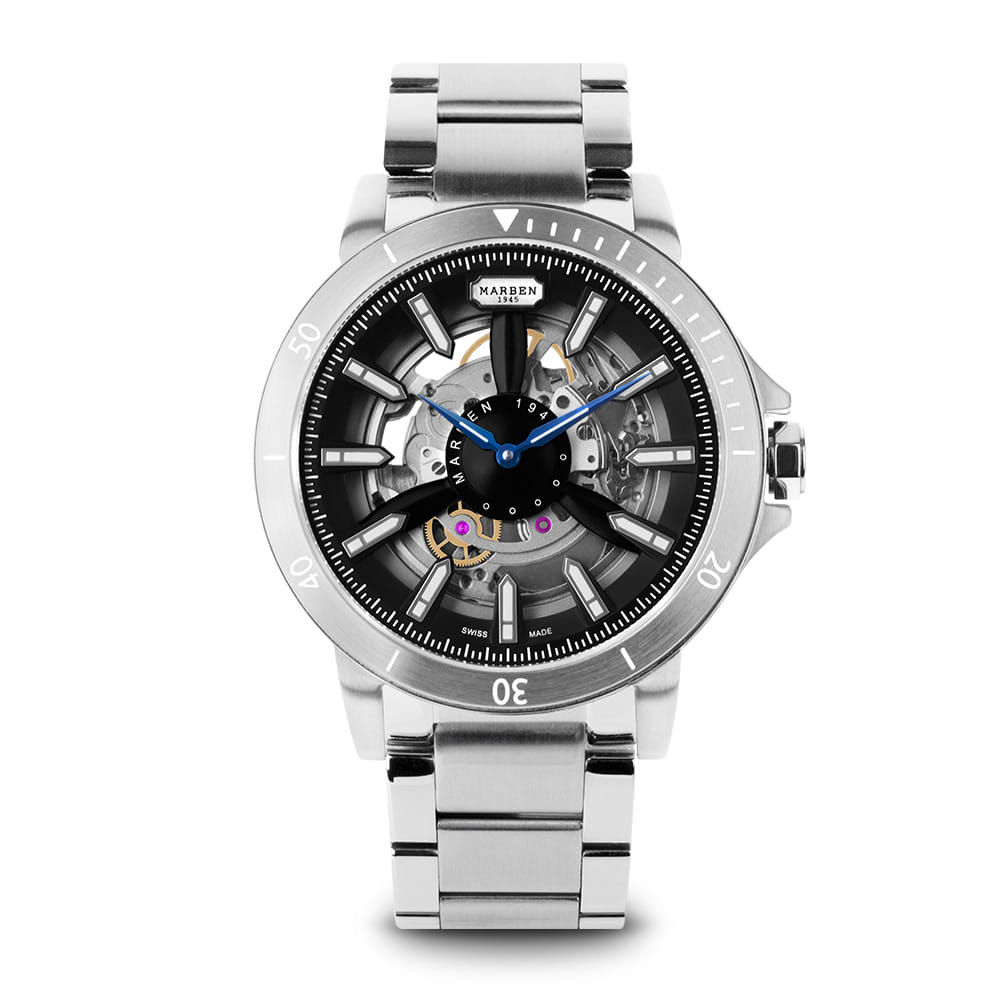 Marben Watches Embassy Leather Men’s EMSPIDER805-42.LB – Marben 1945 ...